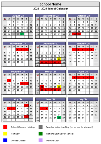 Calendar | CRC Scoil Mochua
